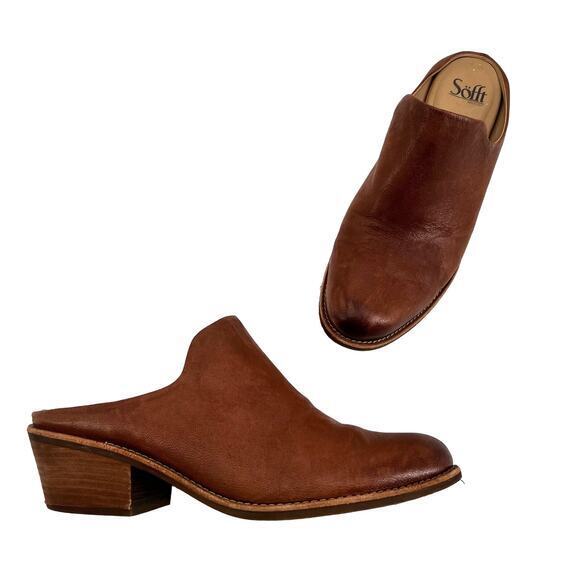 Sofft | Shoes | Sofft Womens Ameera Leather Cafe Brown Size 1 Leather ...